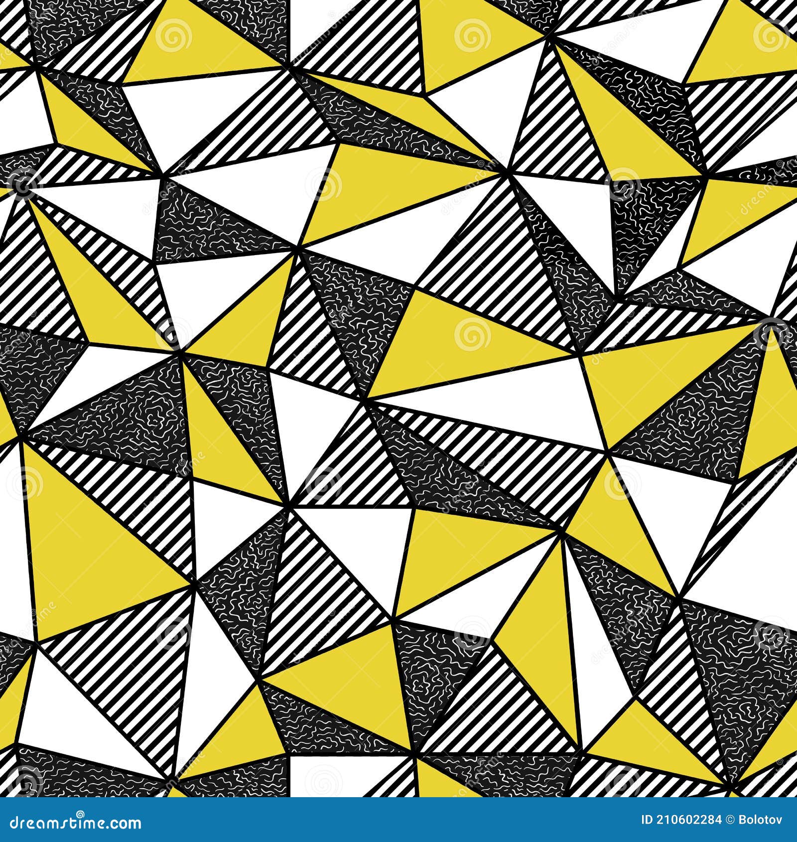 Geometric Seamless Pattern in Retro Style. Vintage Background. Low Poly ... Geometric Seamless Pattern in Retro Style. Vintage Background. Low Poly ...