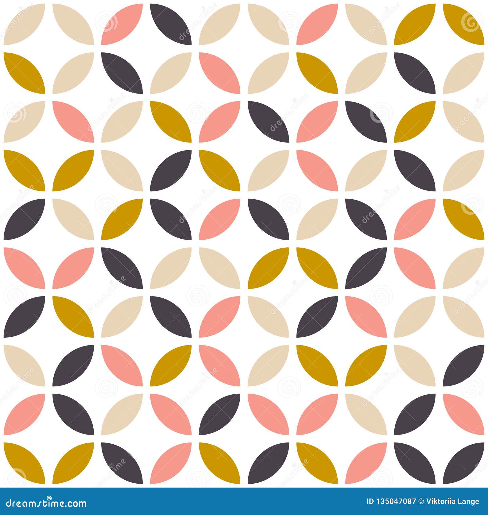 Geometric Seamless Pattern in Scandinavian Style. Stock Vector ...