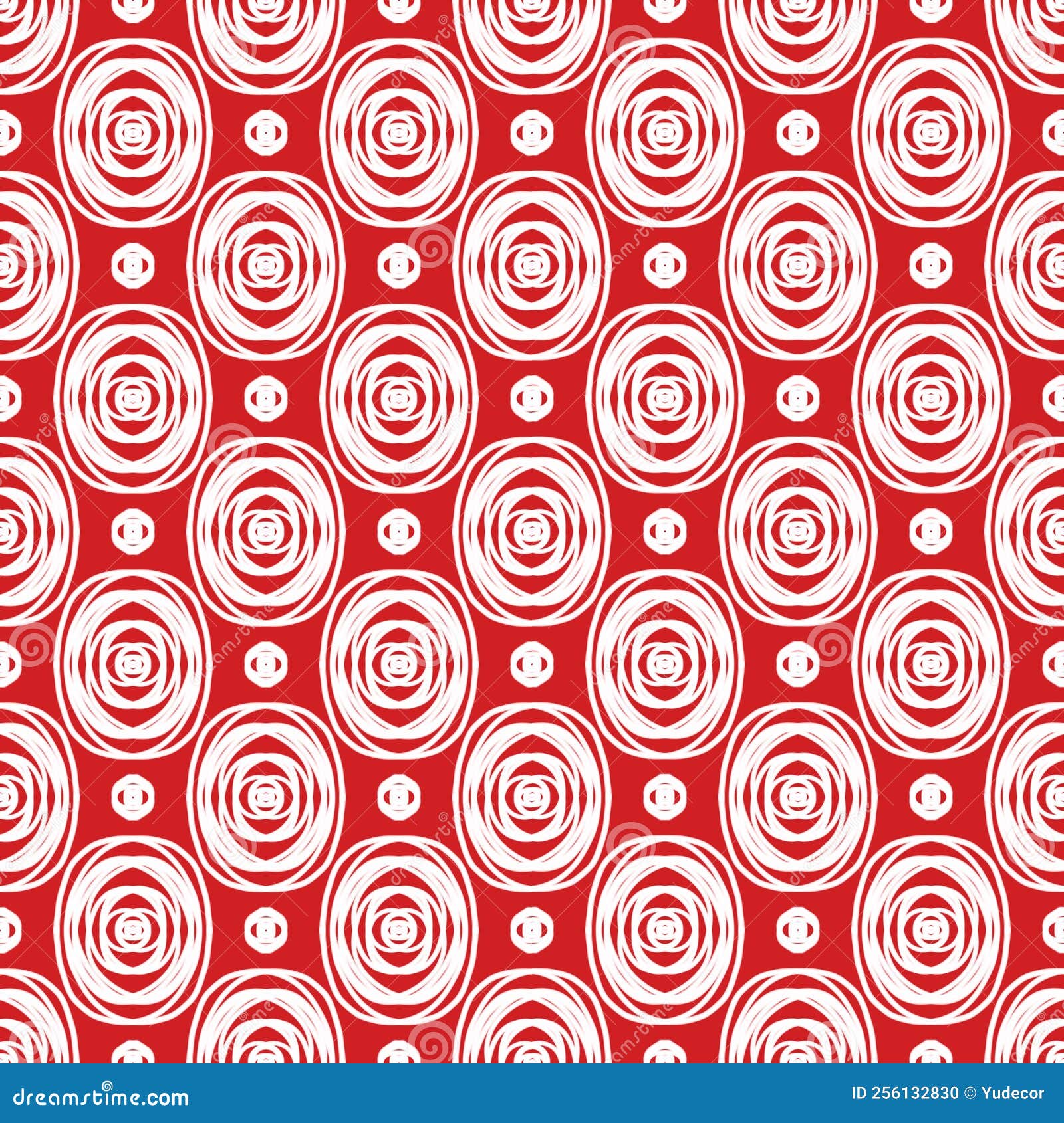 Geometric Seamless Pattern. Simple Regular Red Background with White ...
