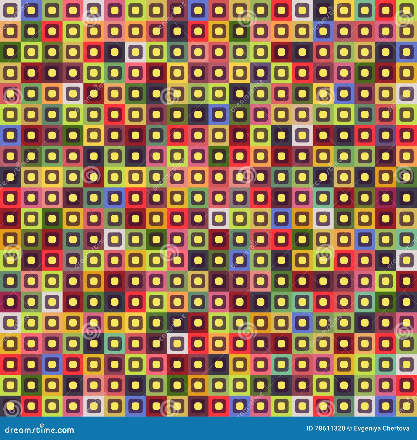 Geometric Seamless Pattern of Square, Abstract Background. Checkered ...