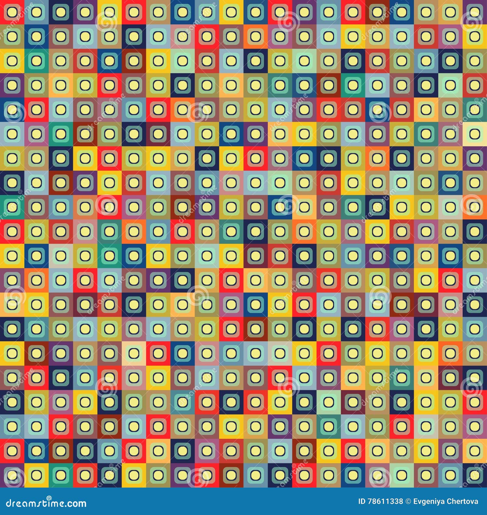 Geometric Seamless Pattern of Square, Abstract Background. Checkered ...