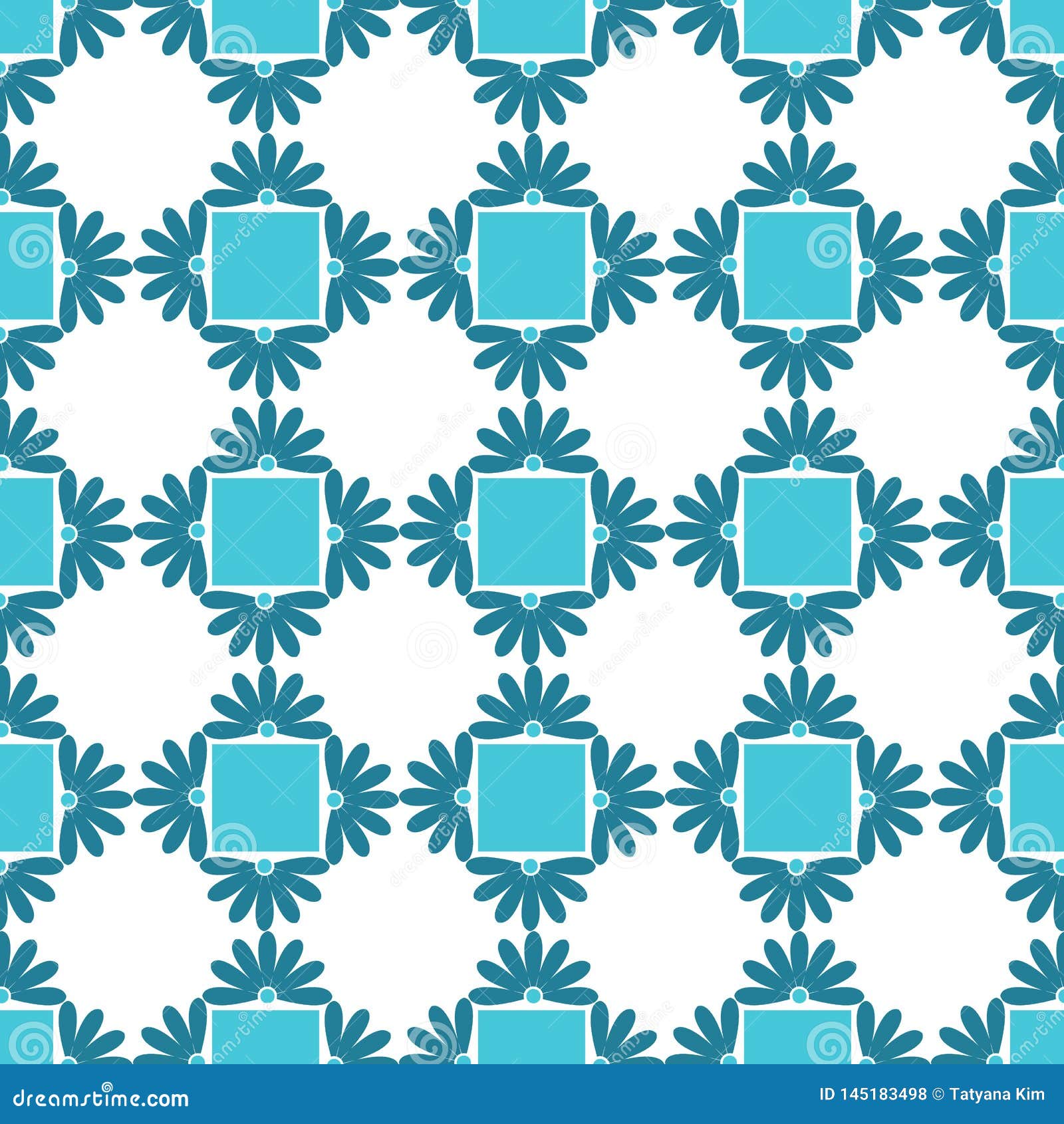 Geometric Seamless Pattern with Square Frames and Colors. Vector Stock ...