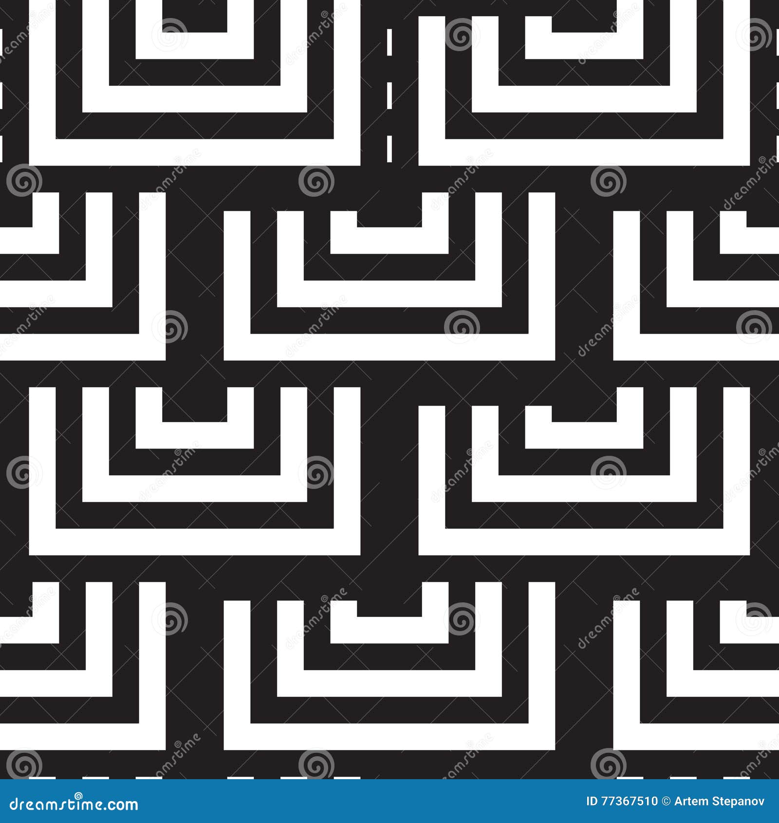 Geometric seamless pattern stock vector. Illustration of decor - 77367510