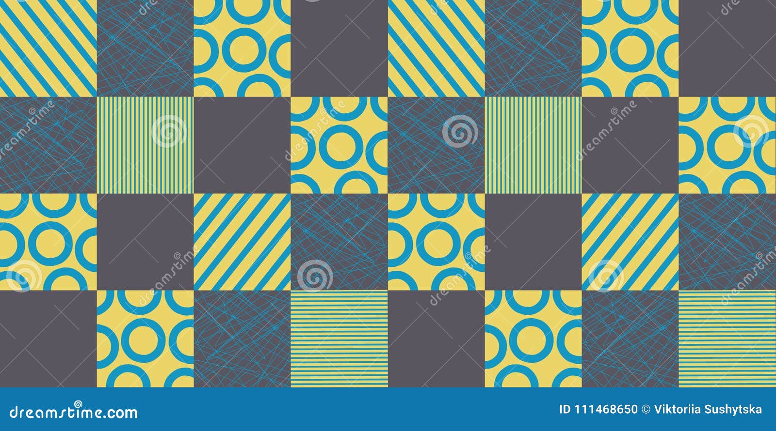 Geometric Seamless Pattern with Squares. Stock Vector - Illustration of ...