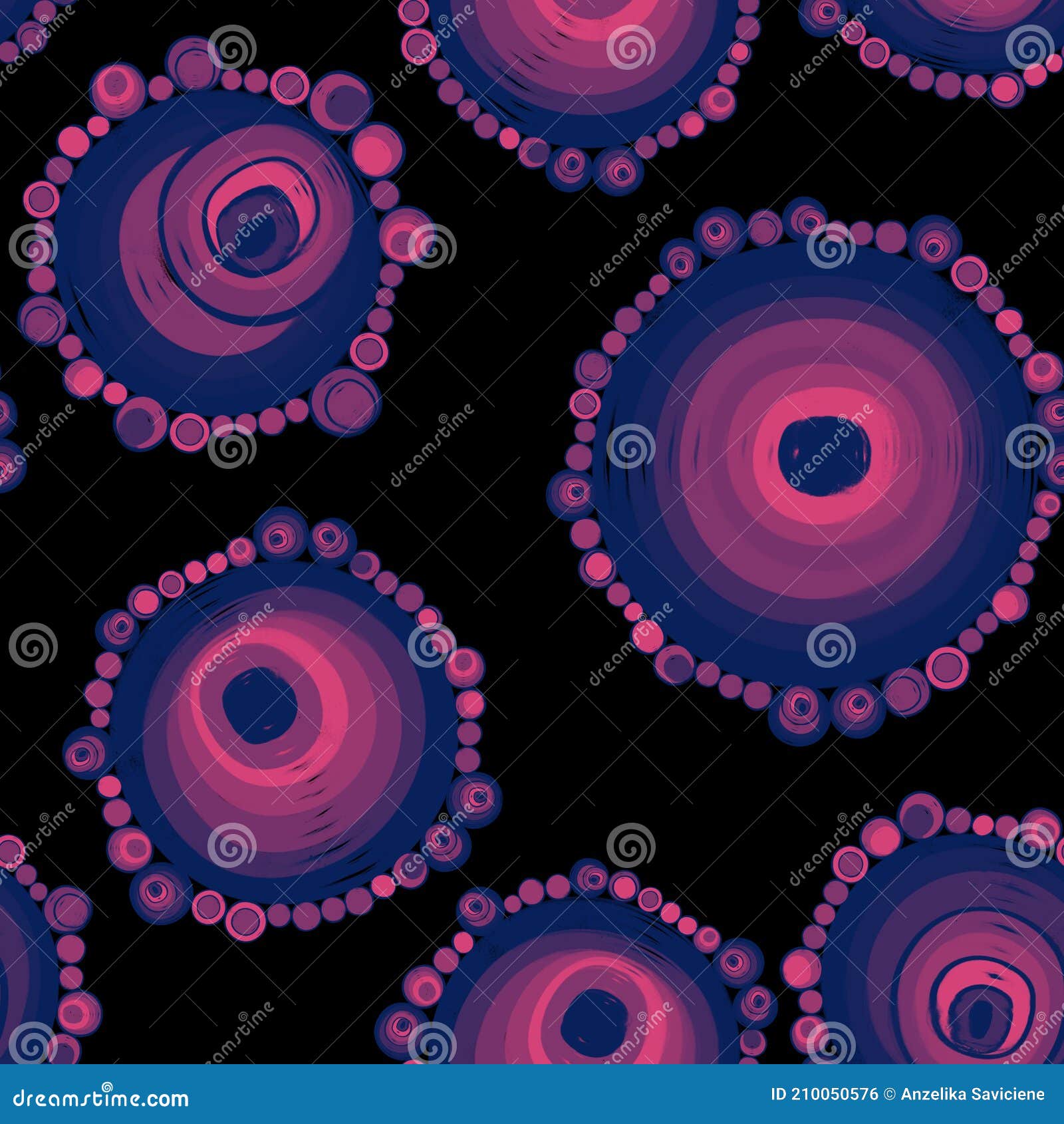 Geometric Seamless Pattern,texture with Perfectly Contacting Nested ...