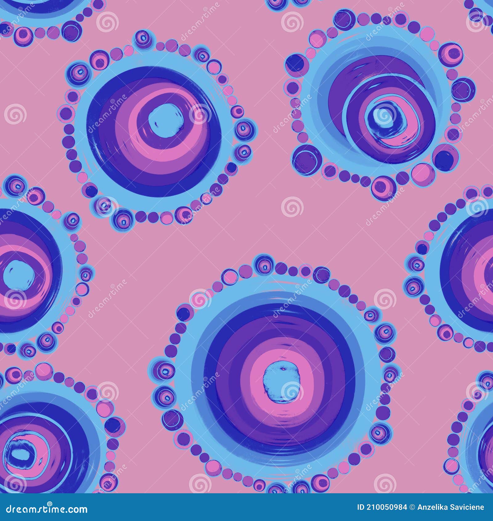 Geometric Seamless Pattern,texture with Perfectly Contacting Nested ...