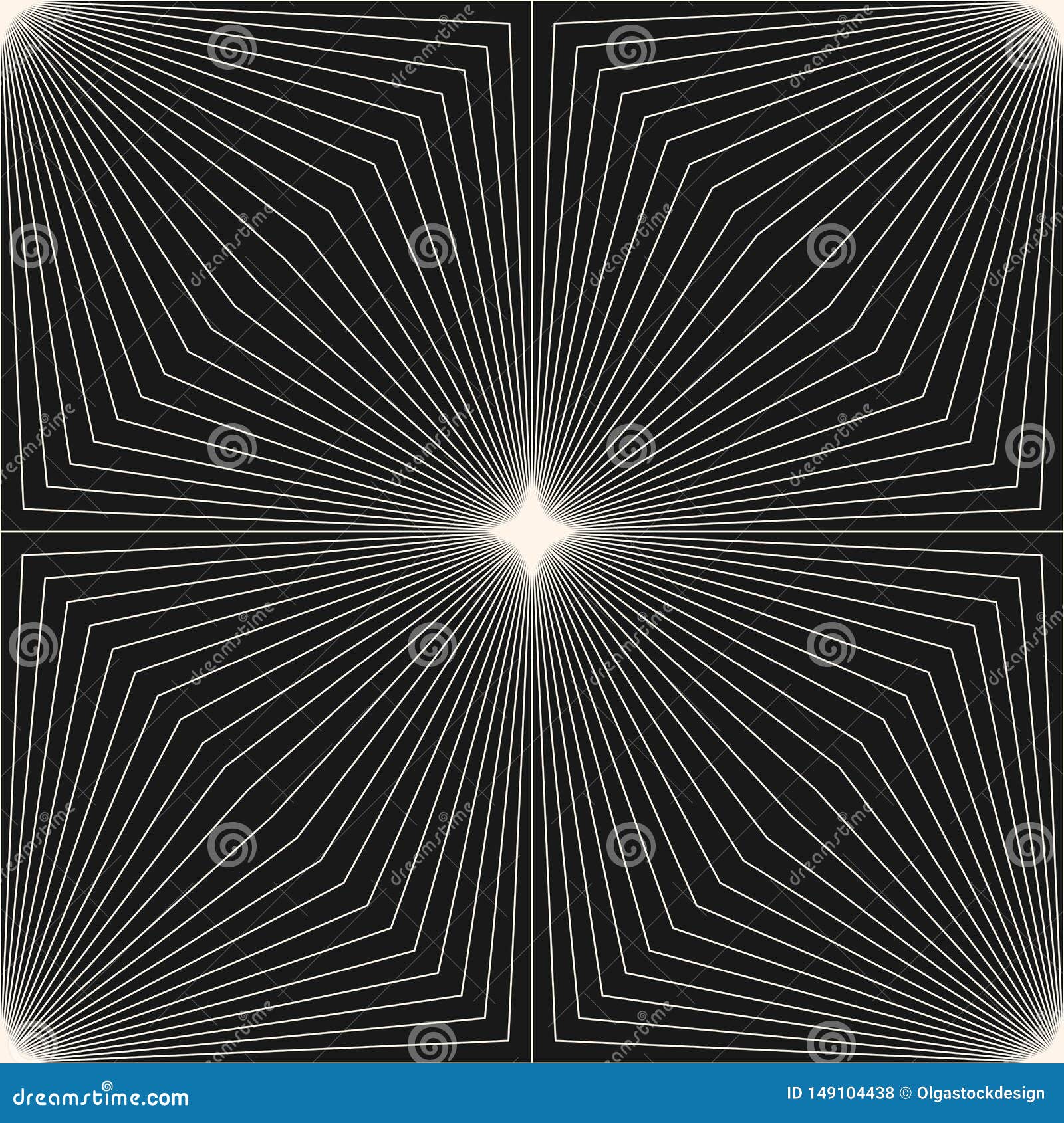 Geometric Seamless Pattern with Thin Slanted Lines in Concentric Square ...