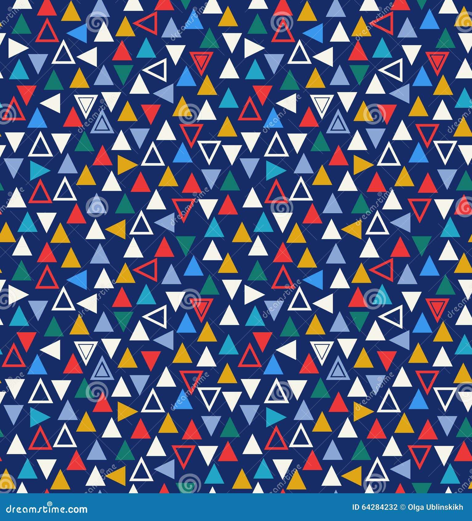 Geometric Seamless Pattern with Triangles. Abstract Multicolor ... Geometric Seamless Pattern with Triangles. Abstract Multicolor ...