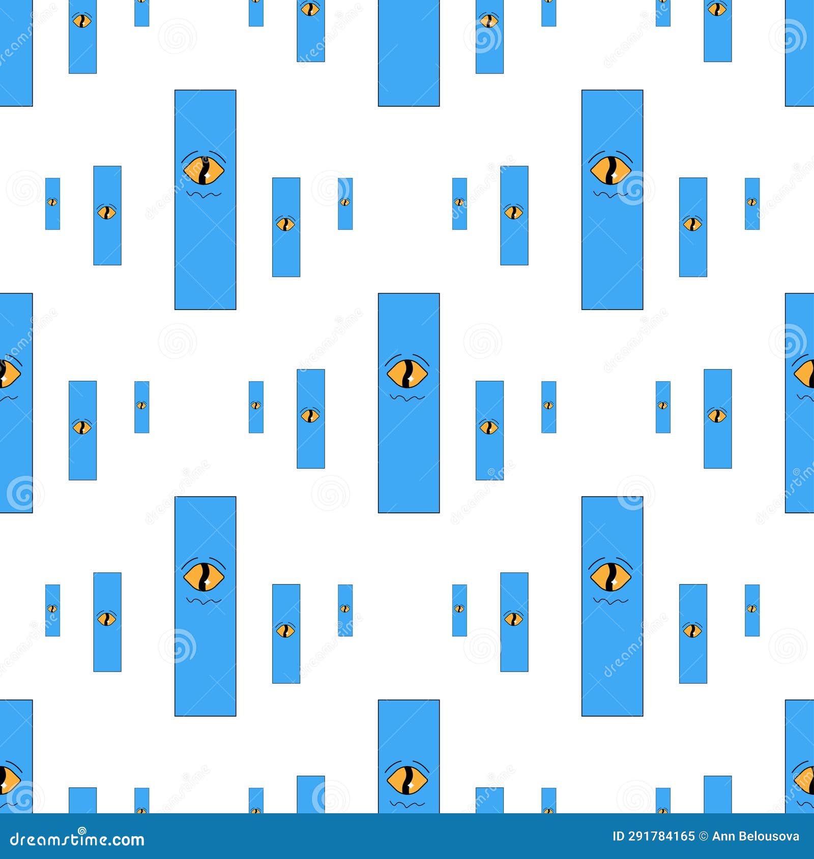 Geometric Seamless Psychedelic Groovy Pattern. Different Shapes Stock ...