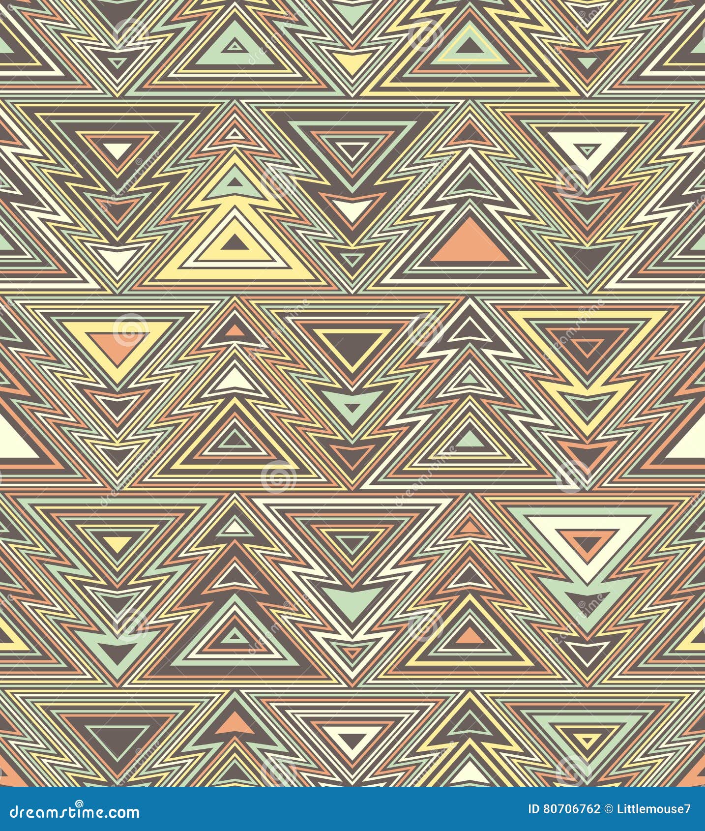 Geometric Seamless Repeating Pattern. Christmas Tree, Outline Linear ...