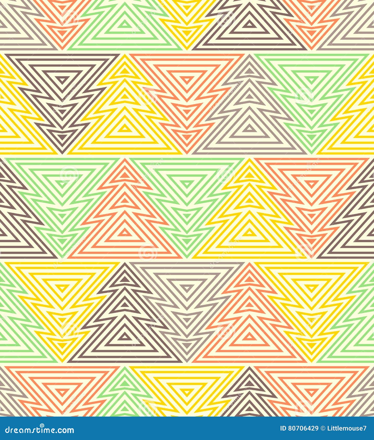 Geometric Seamless Repeating Pattern. Christmas Tree, Outline Linear ...