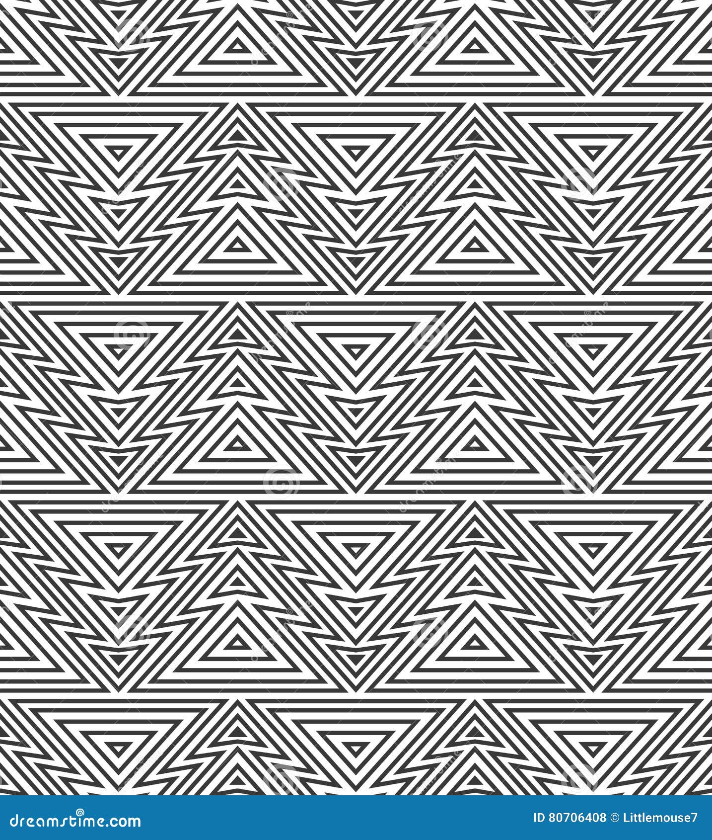 Geometric Seamless Repeating Pattern. Christmas Tree, Outline Linear ...