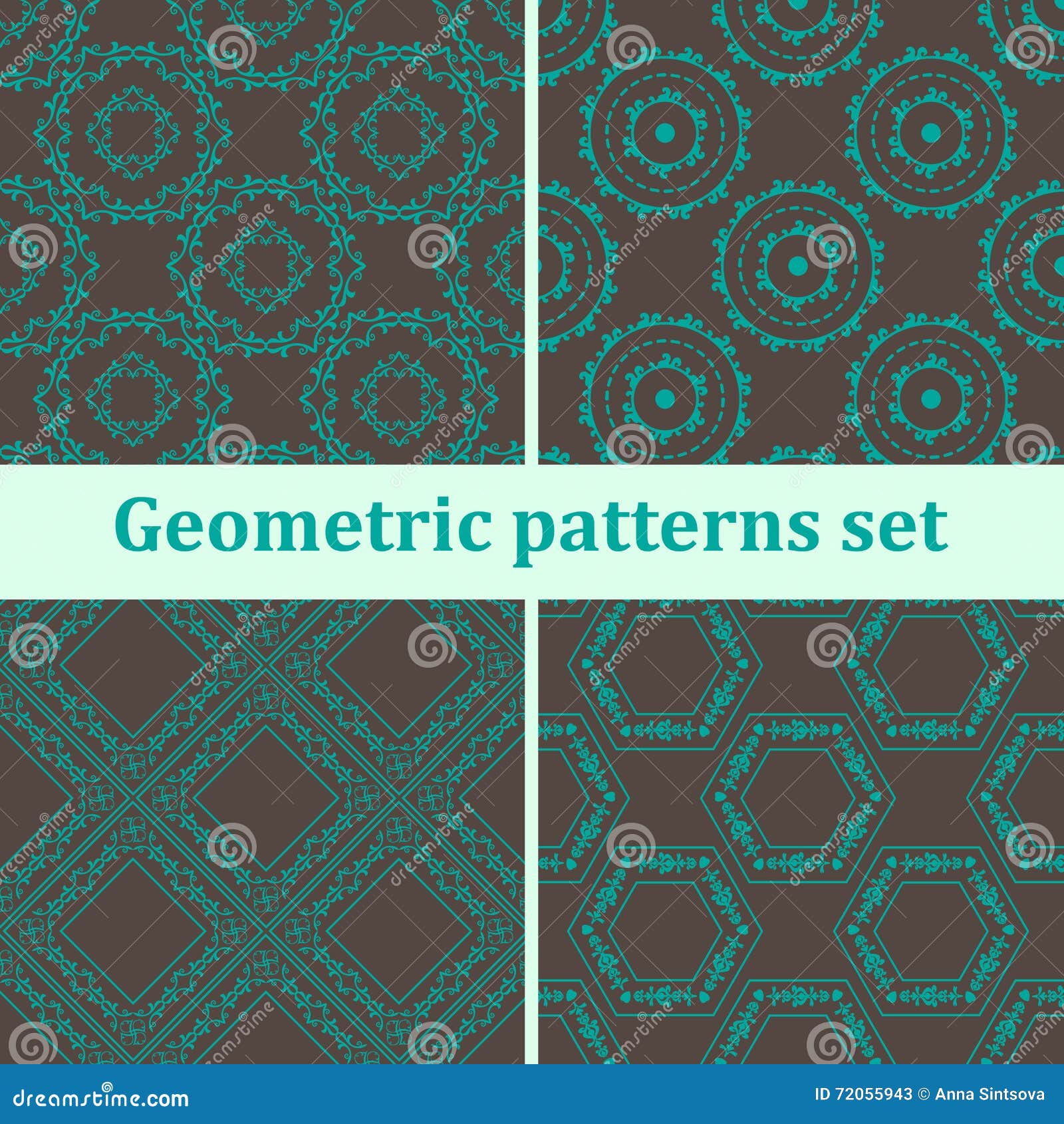 Geometric seamless stock vector. Illustration of collection - 72055943