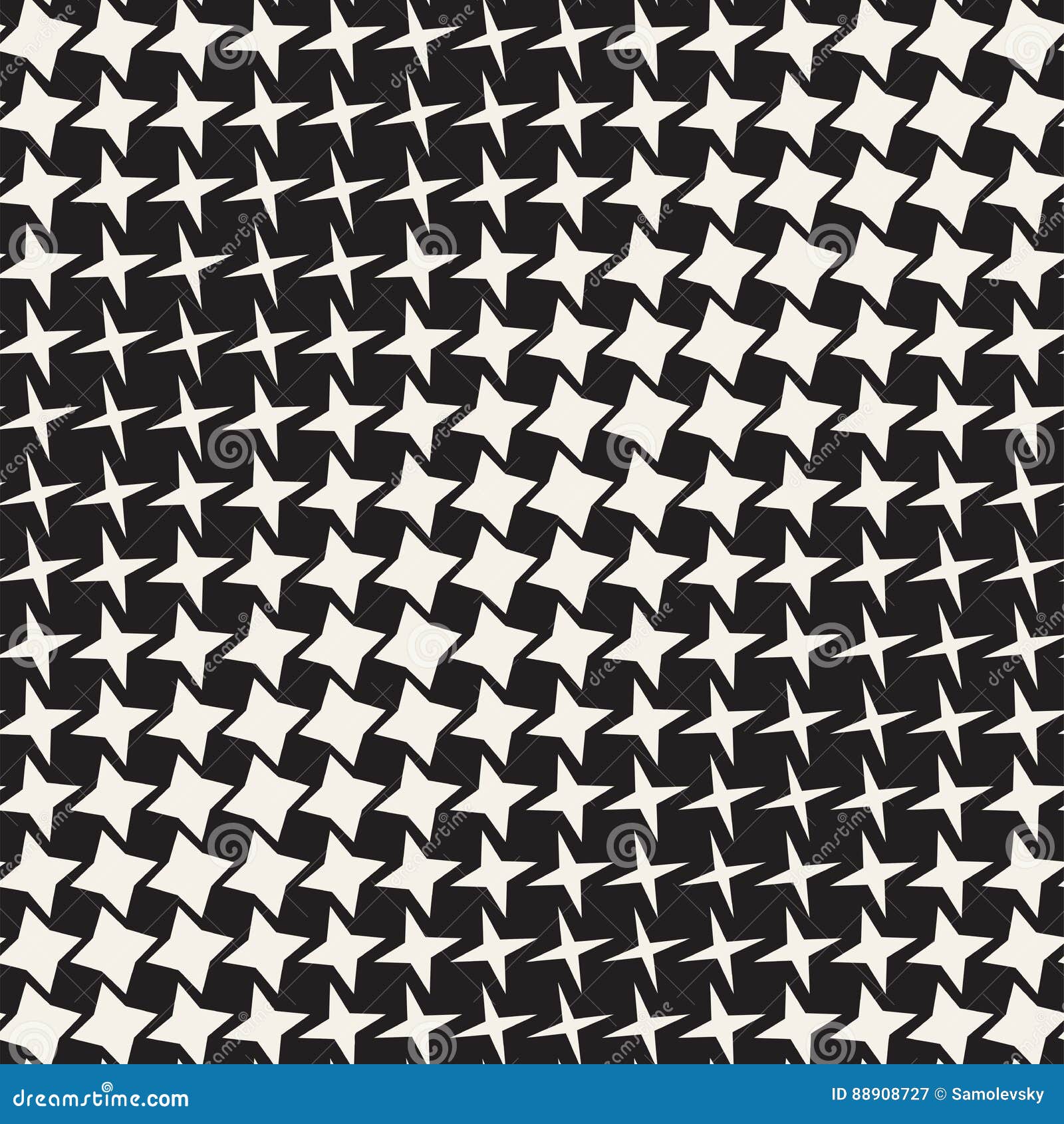 Geometric Seamless Star Shapes Pattern. Halftone Gradient Effect ...