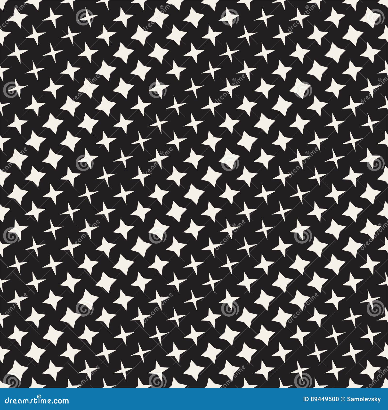 Geometric Seamless Star Shapes Pattern. Halftone Gradient Effect ...