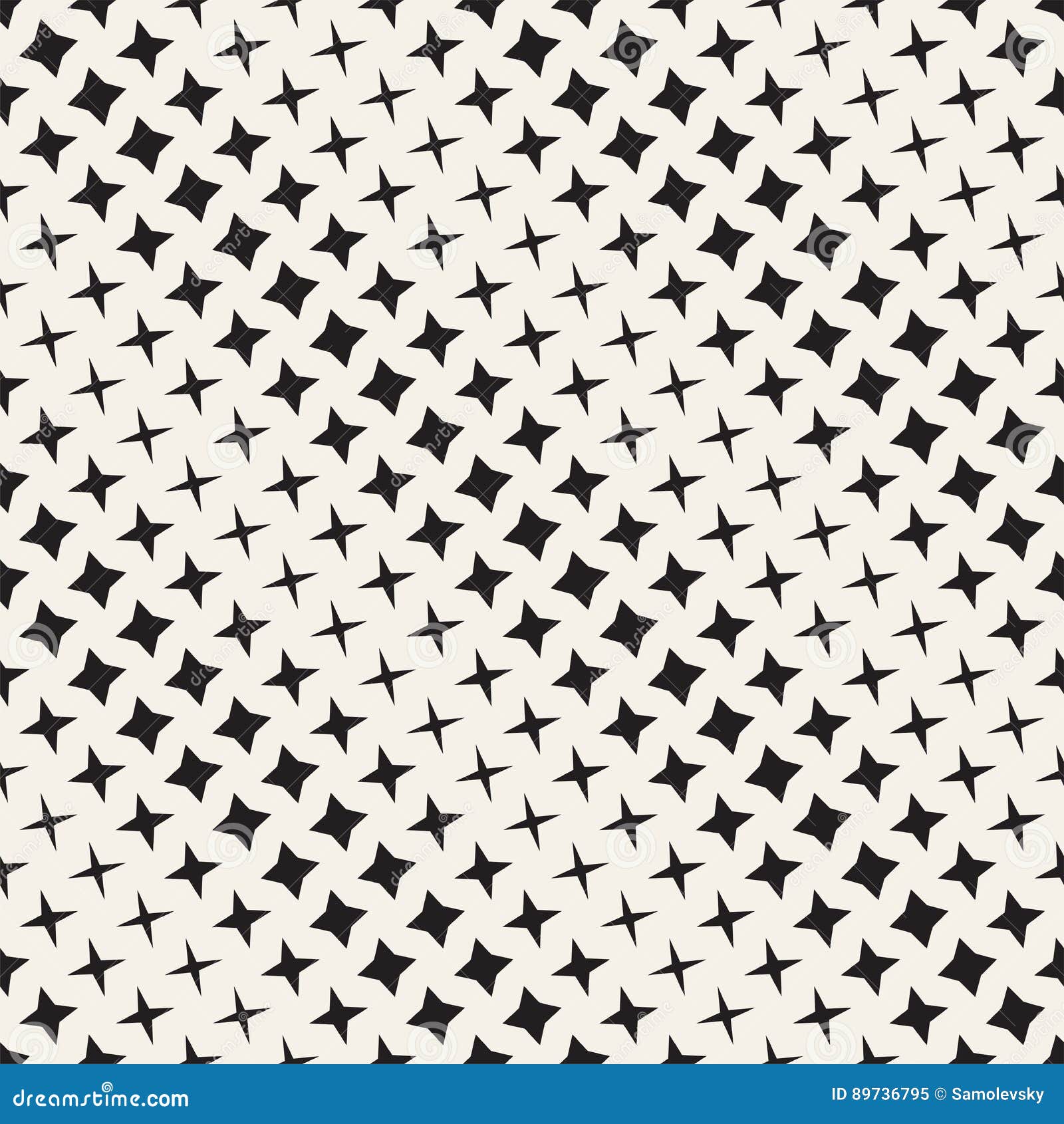 Geometric Seamless Star Shapes Pattern. Halftone Gradient Effect ...
