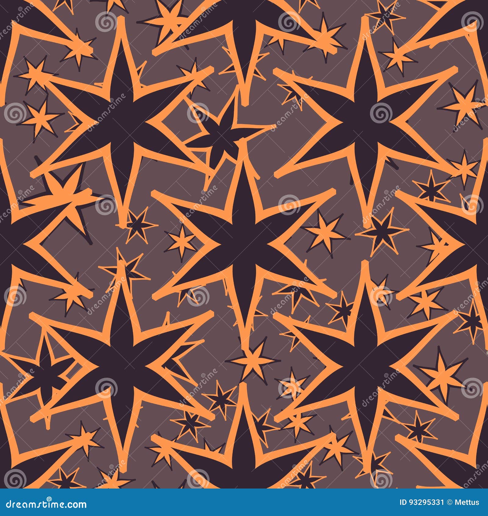Geometric Seamless Star Shapes Pattern. Repeating Background Texture in ...