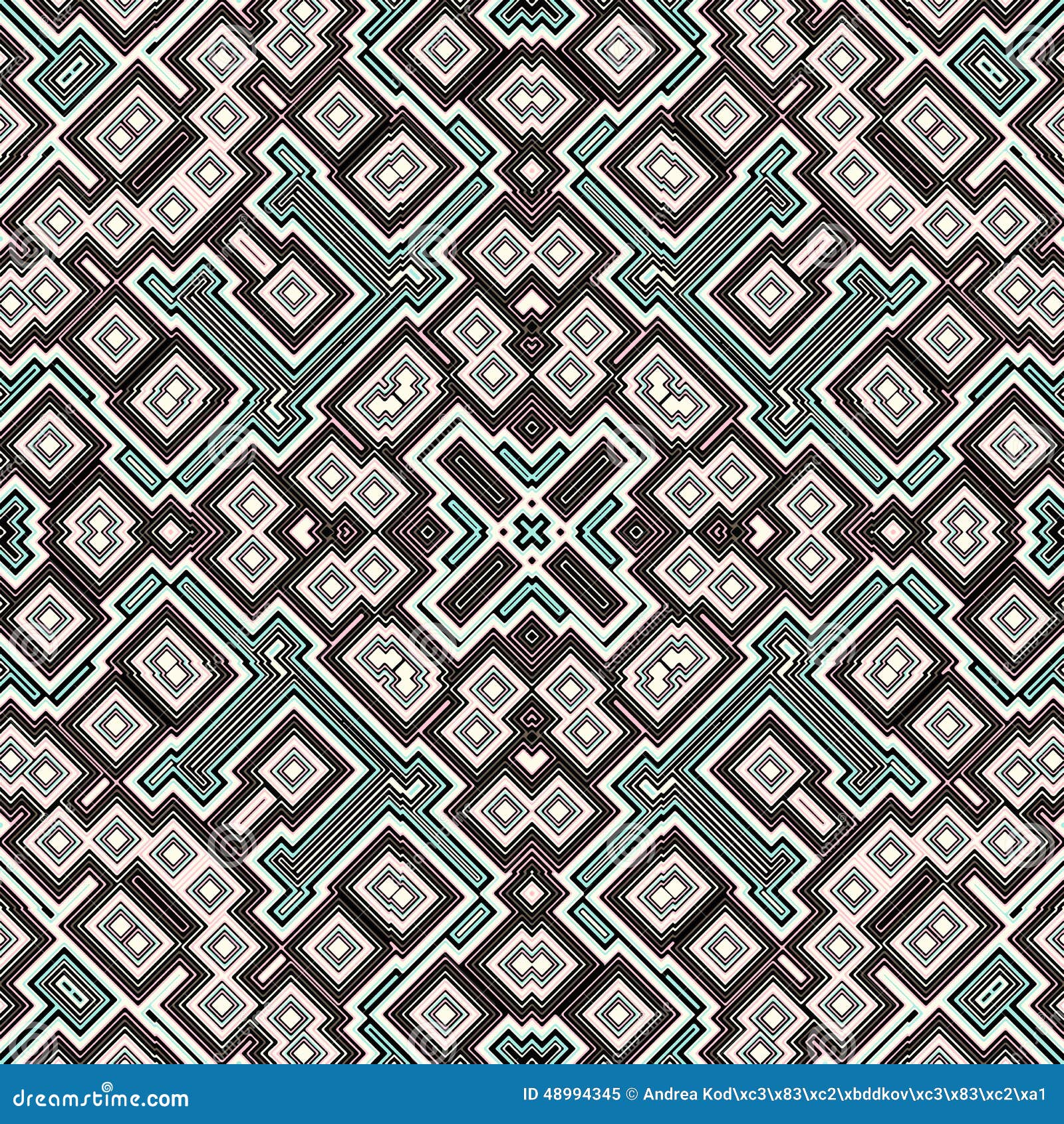 Geometric seamless texture stock vector. Illustration of motive - 48994345