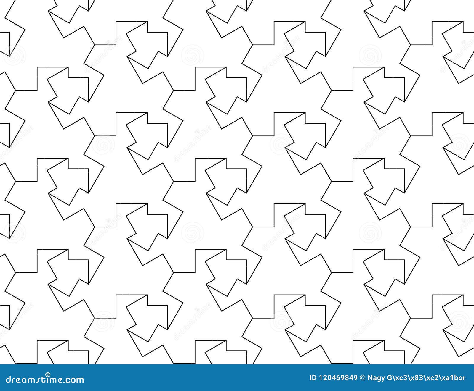 TRIANGLE and CROSSING LINES SEAMLESS VECTOR PATTERN Stock Vector ...