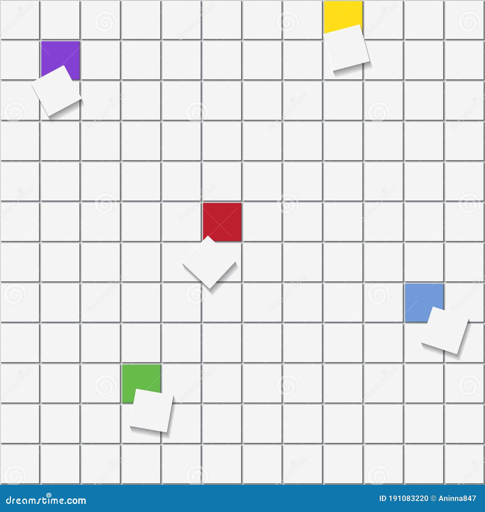 Geometric Seamless Vector Pattern with Falling Tiles Stock Vector ...