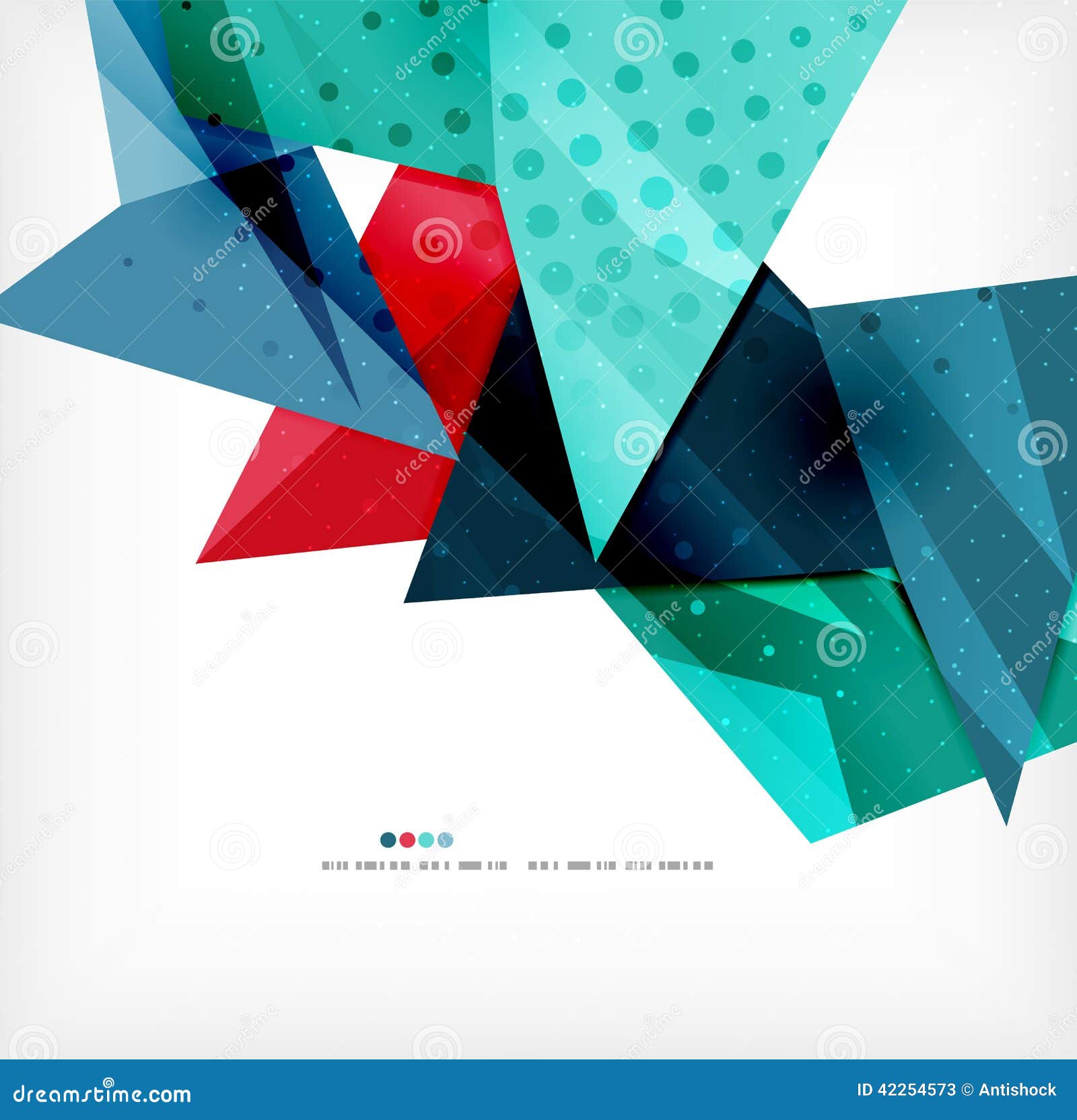 Geometric Shape Abstract Futuristic Background Stock Vector ...