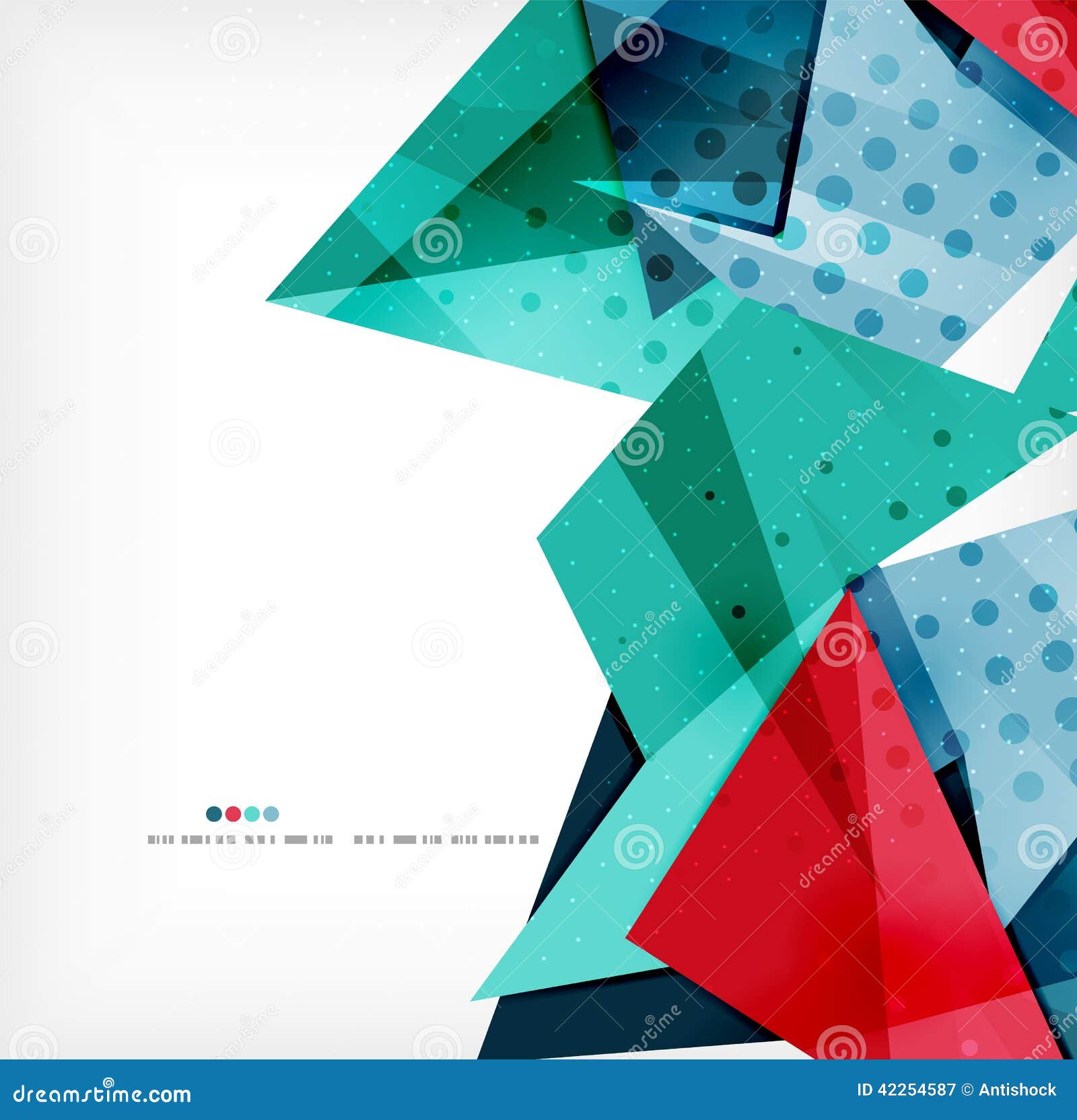 Geometric Shape Abstract Futuristic Background Stock Vector ...