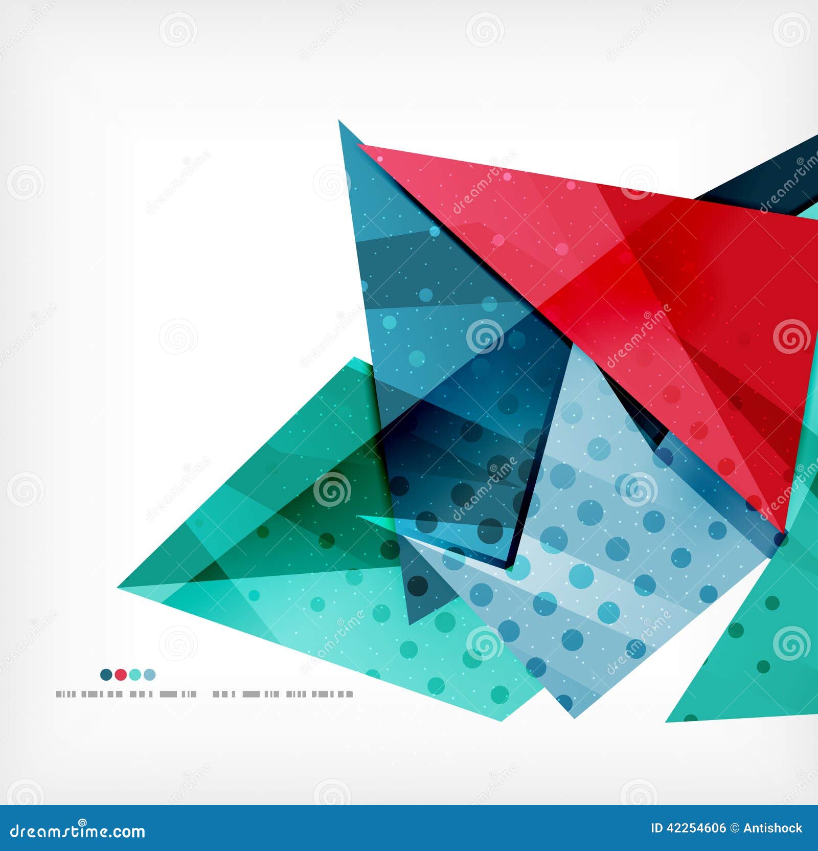 Geometric Shape Abstract Futuristic Background Stock Vector ...