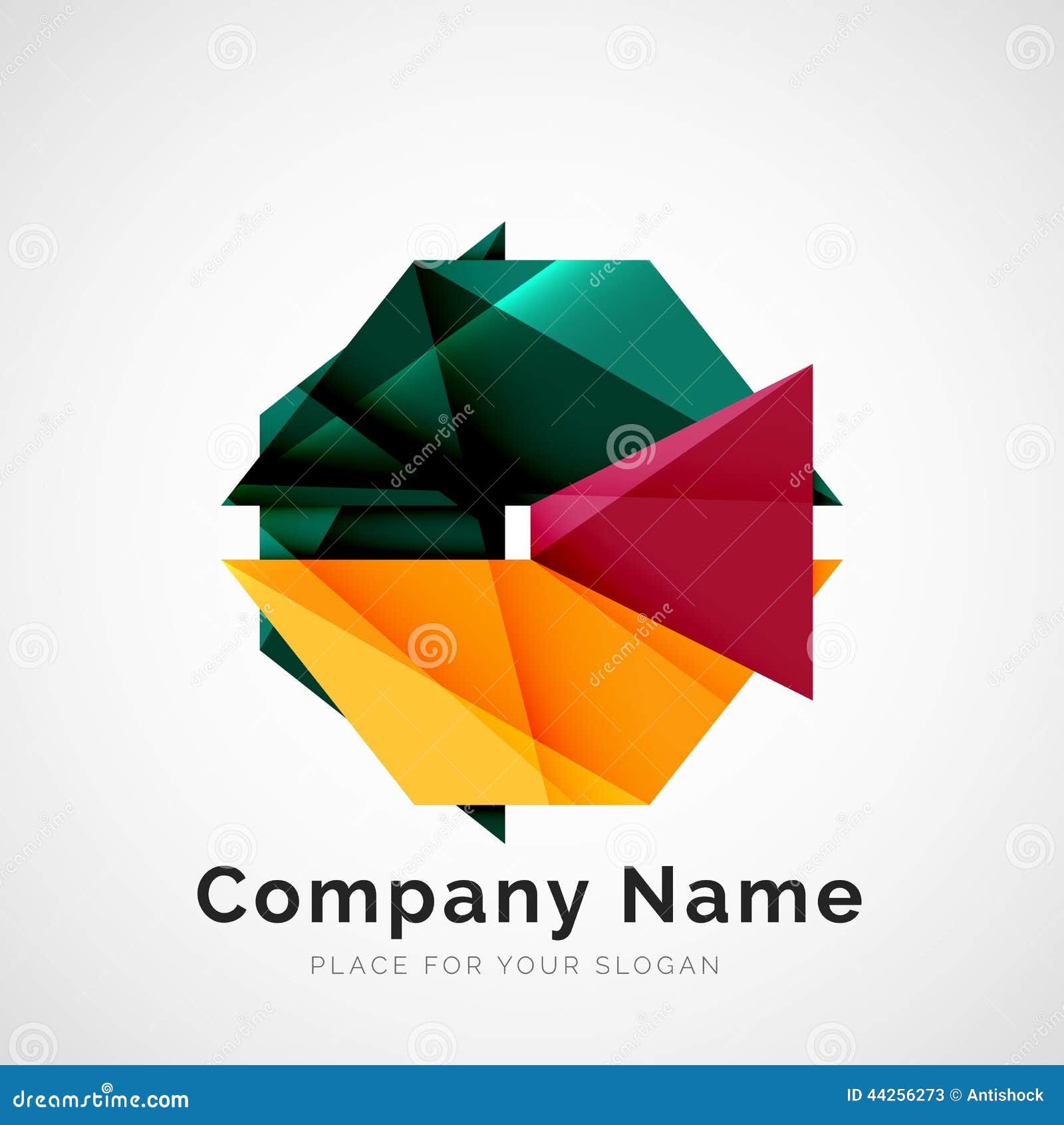 Geometric Shape, Company Logo Stock Vector - Illustration of ...