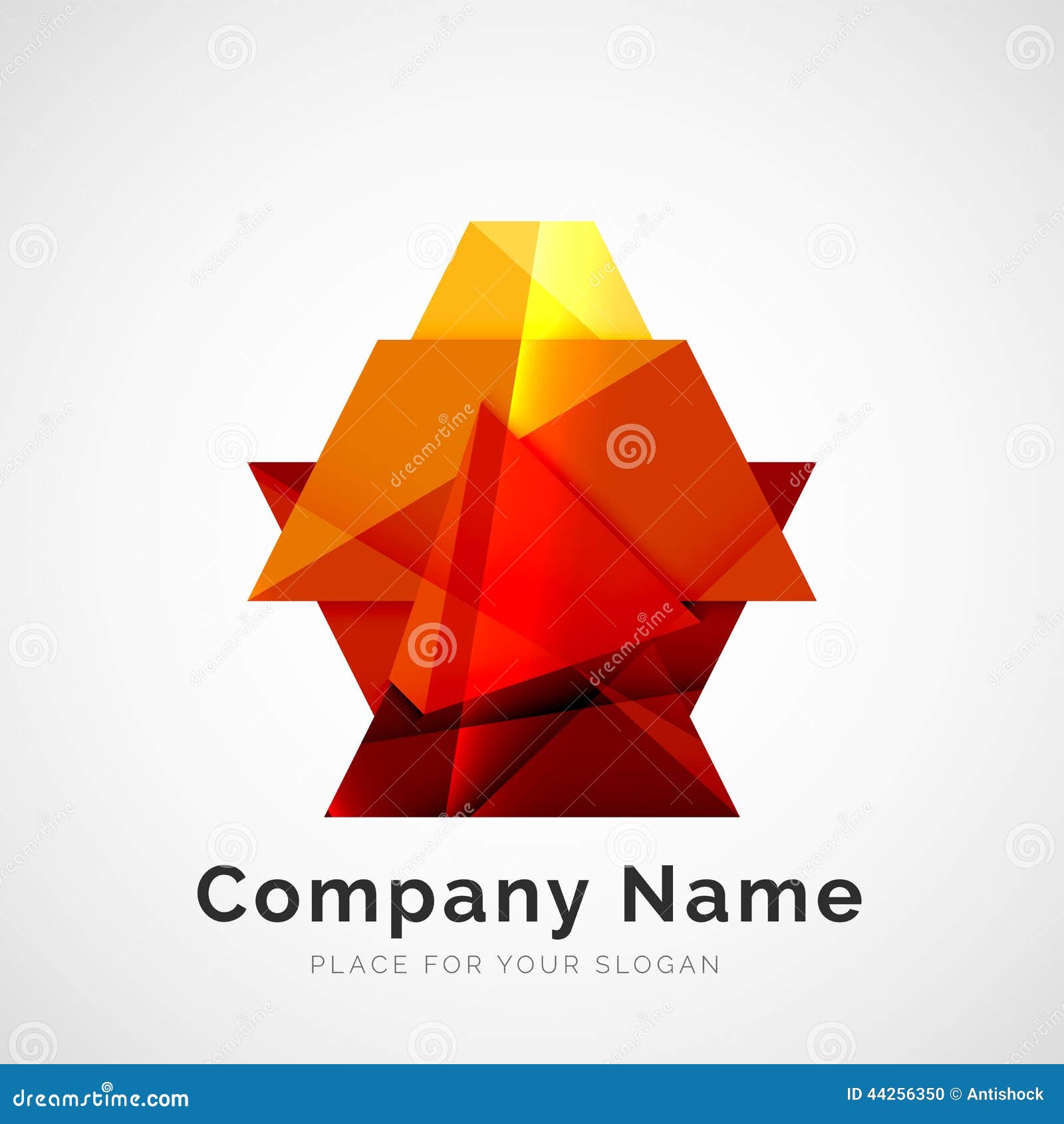 Geometric Shape, Company Logo Stock Vector - Illustration of button ...