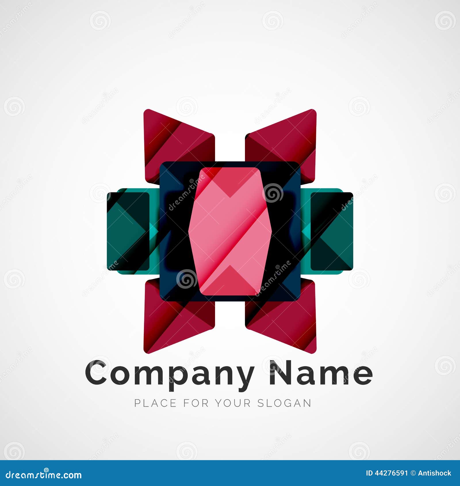 Geometric Shape, Company Logo Stock Vector - Illustration of emblem ...