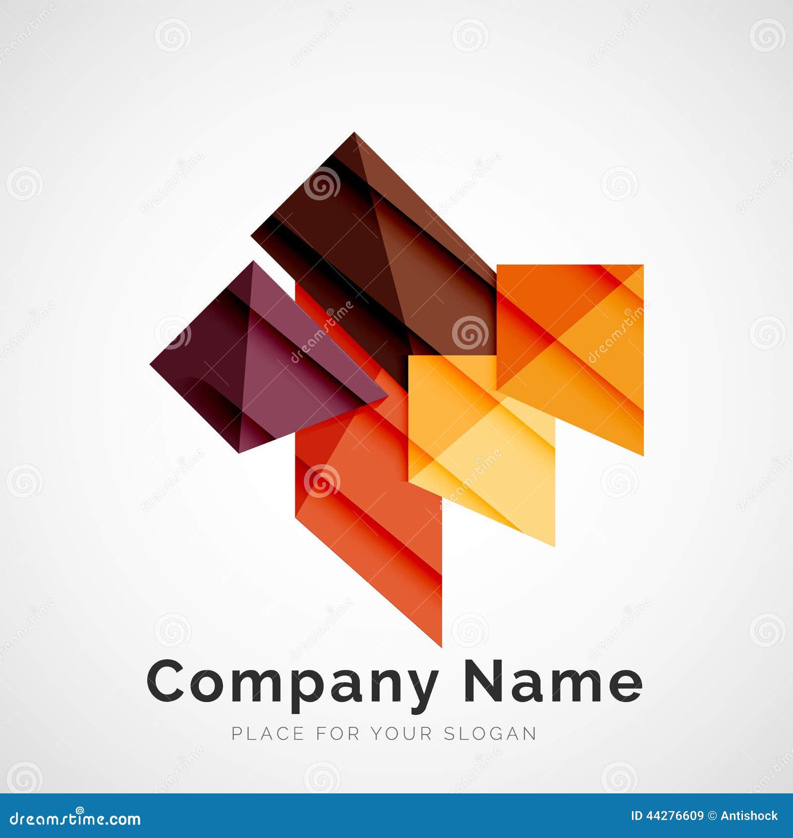 Geometric Shape, Company Logo Stock Vector - Illustration of corporate ...