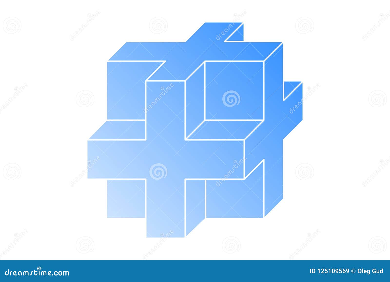 Geometric Shape of the Cross Stock Vector - Illustration of safety ...