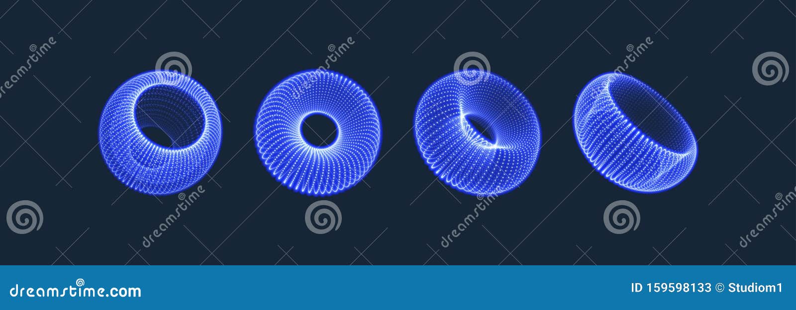 Geometric Shape for Design. the Torus Consisting of Points. Molecular ...