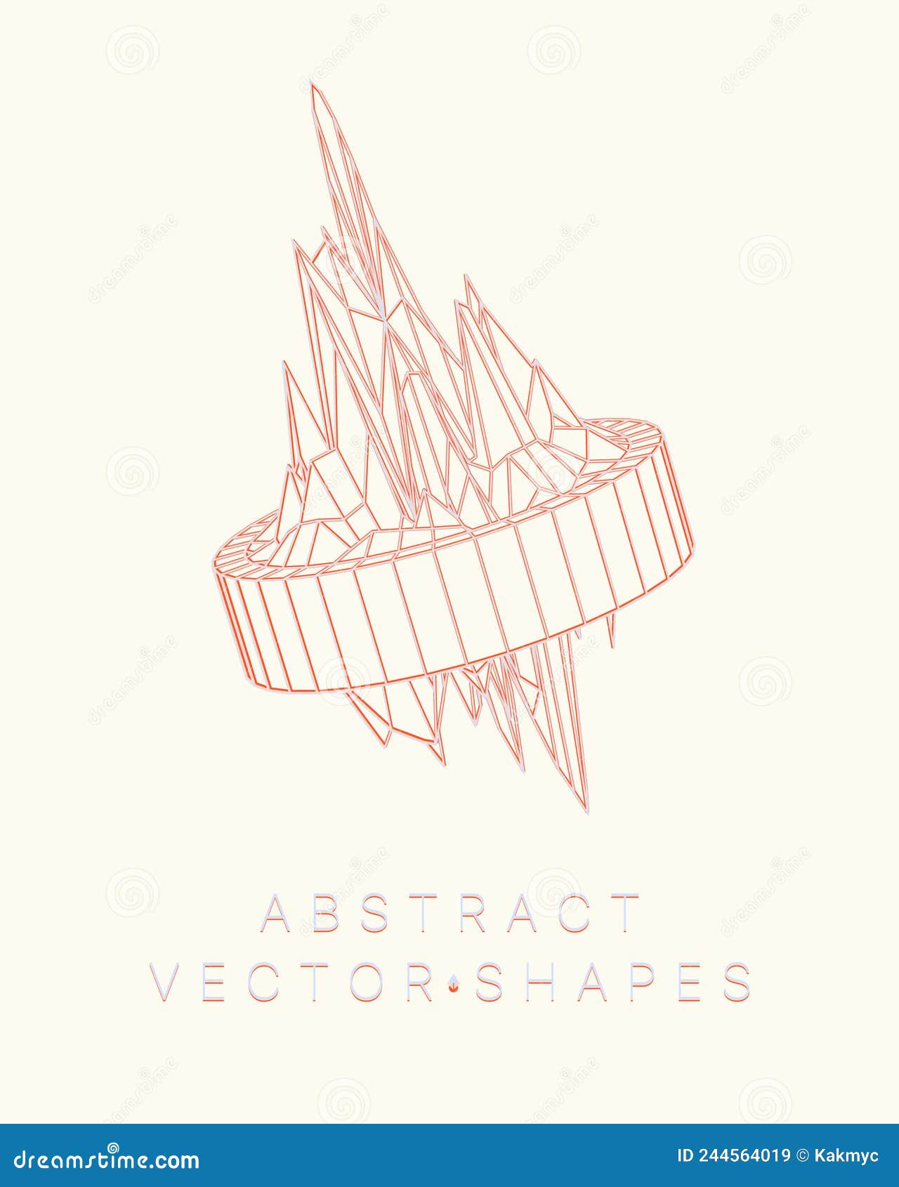 Geometric Shape for Design. 3d Technology Style Stock Vector ...