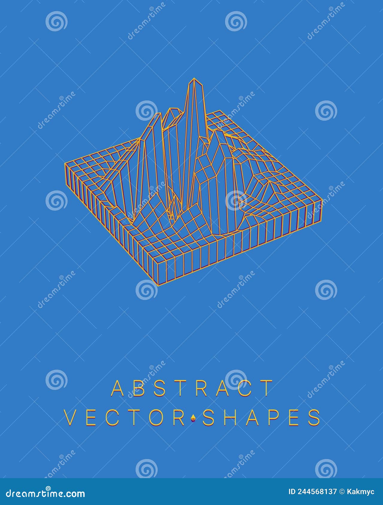 Geometric Shape for Design. 3d Technology Style Stock Vector ...