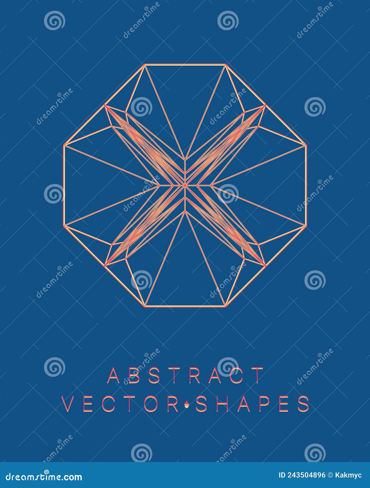 Geometric Shape for Design. 3d Technology Style Stock Illustration ...