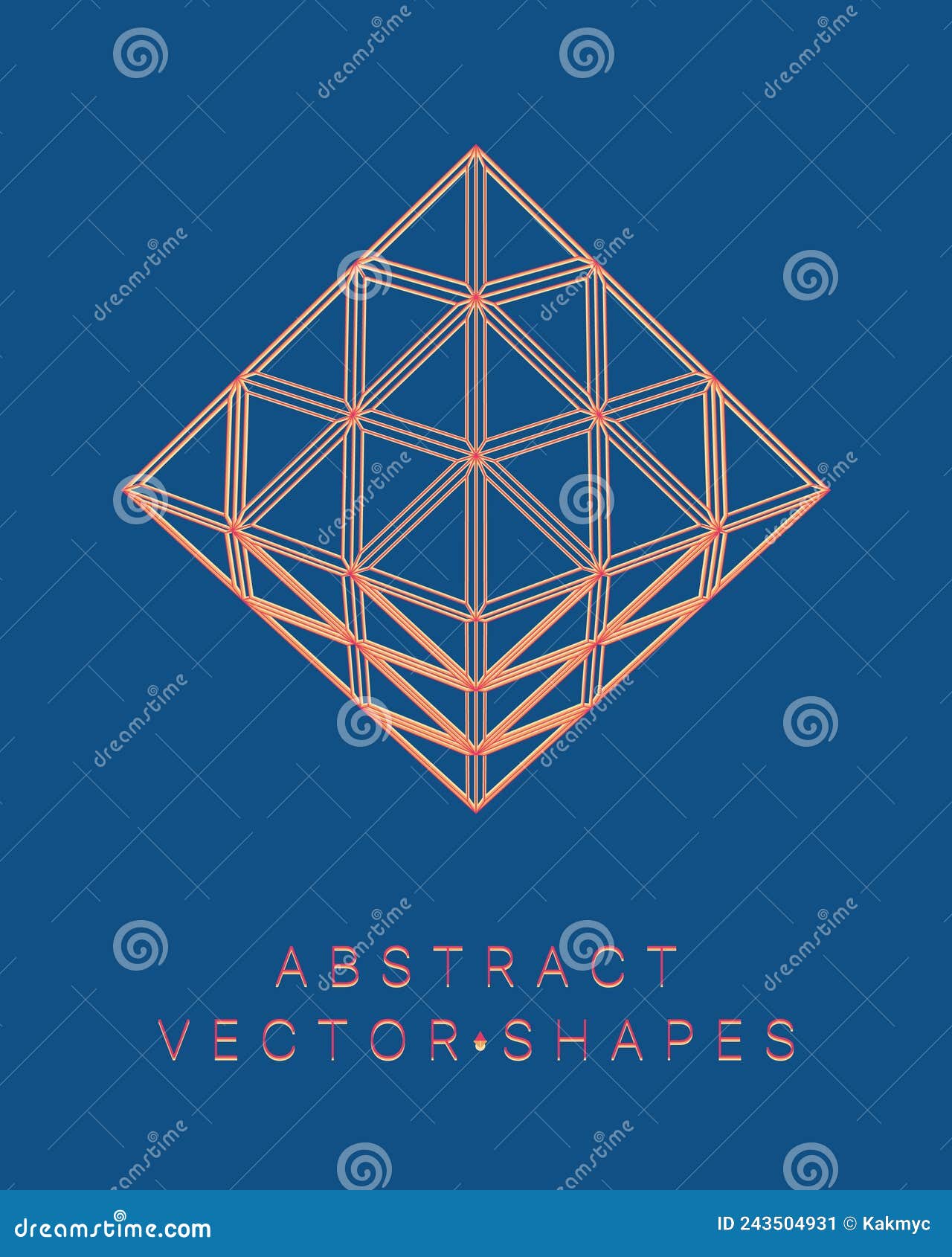 Geometric Shape for Design. 3d Technology Style Stock Illustration ...