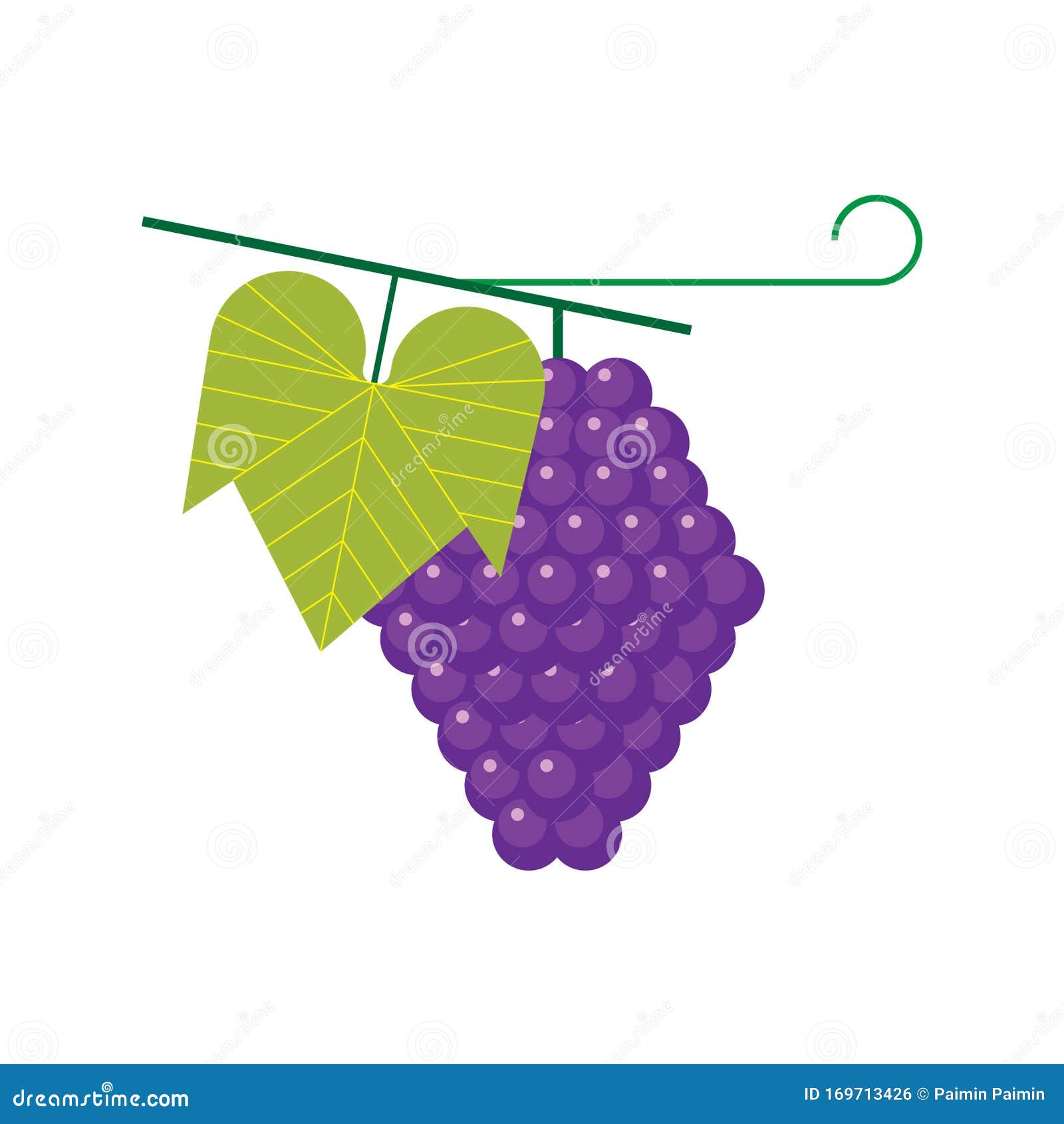 Geometric Shape Grape Illustration. Vector Design. Stock Vector ...