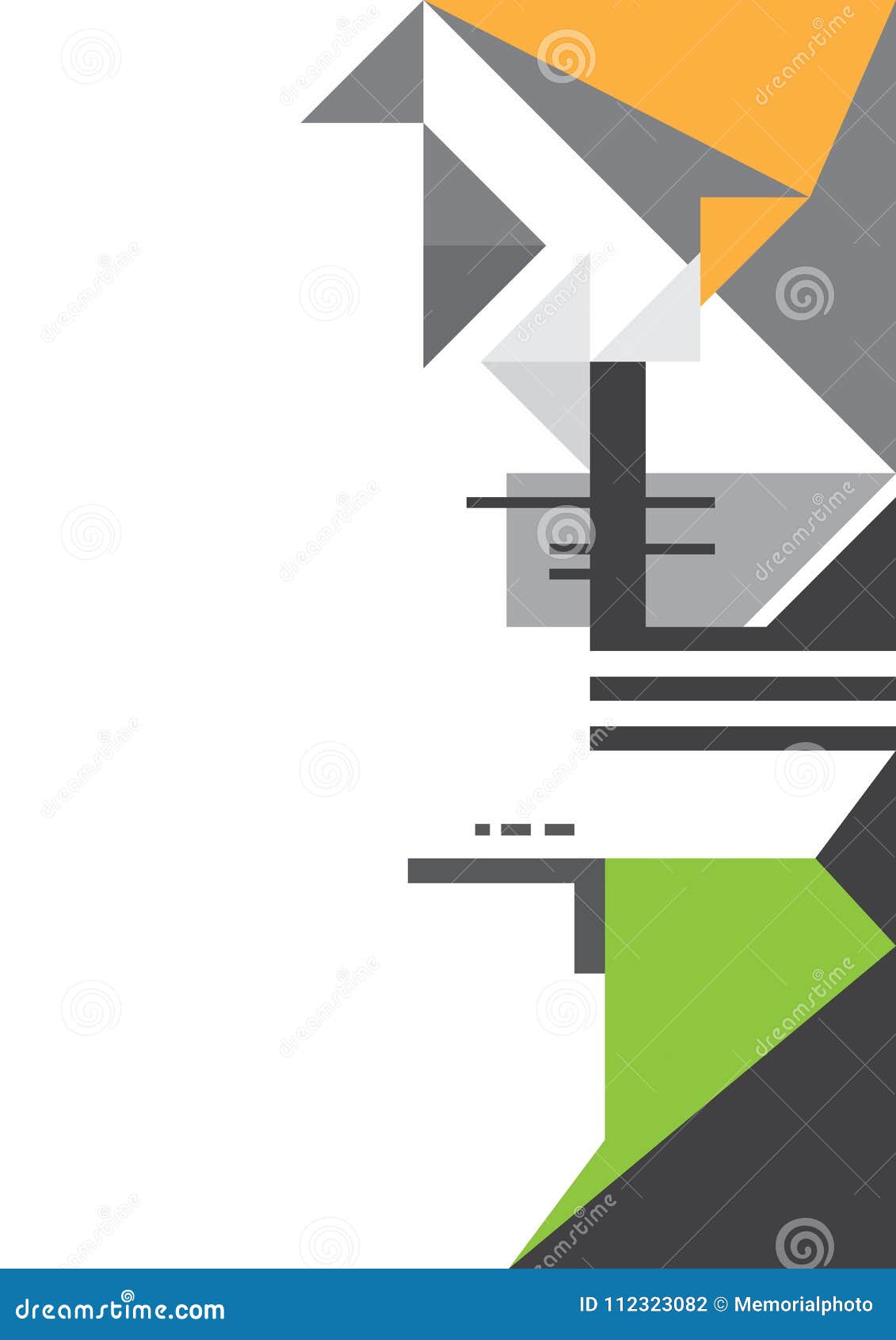 Geometric Graphic Abstract Background, Vector Minimal Layout Design ...