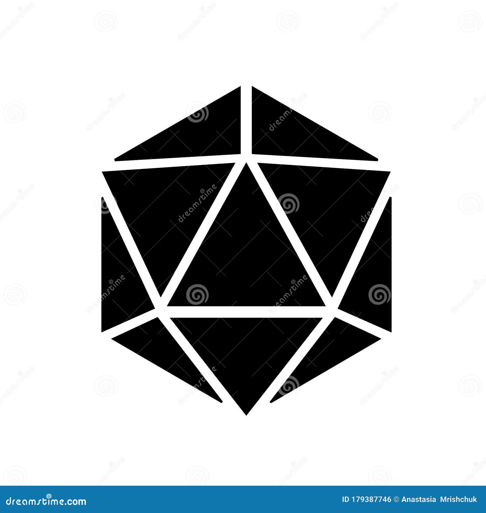 Geometric Shape Icon on a White Background. Vector Illustration Stock ...