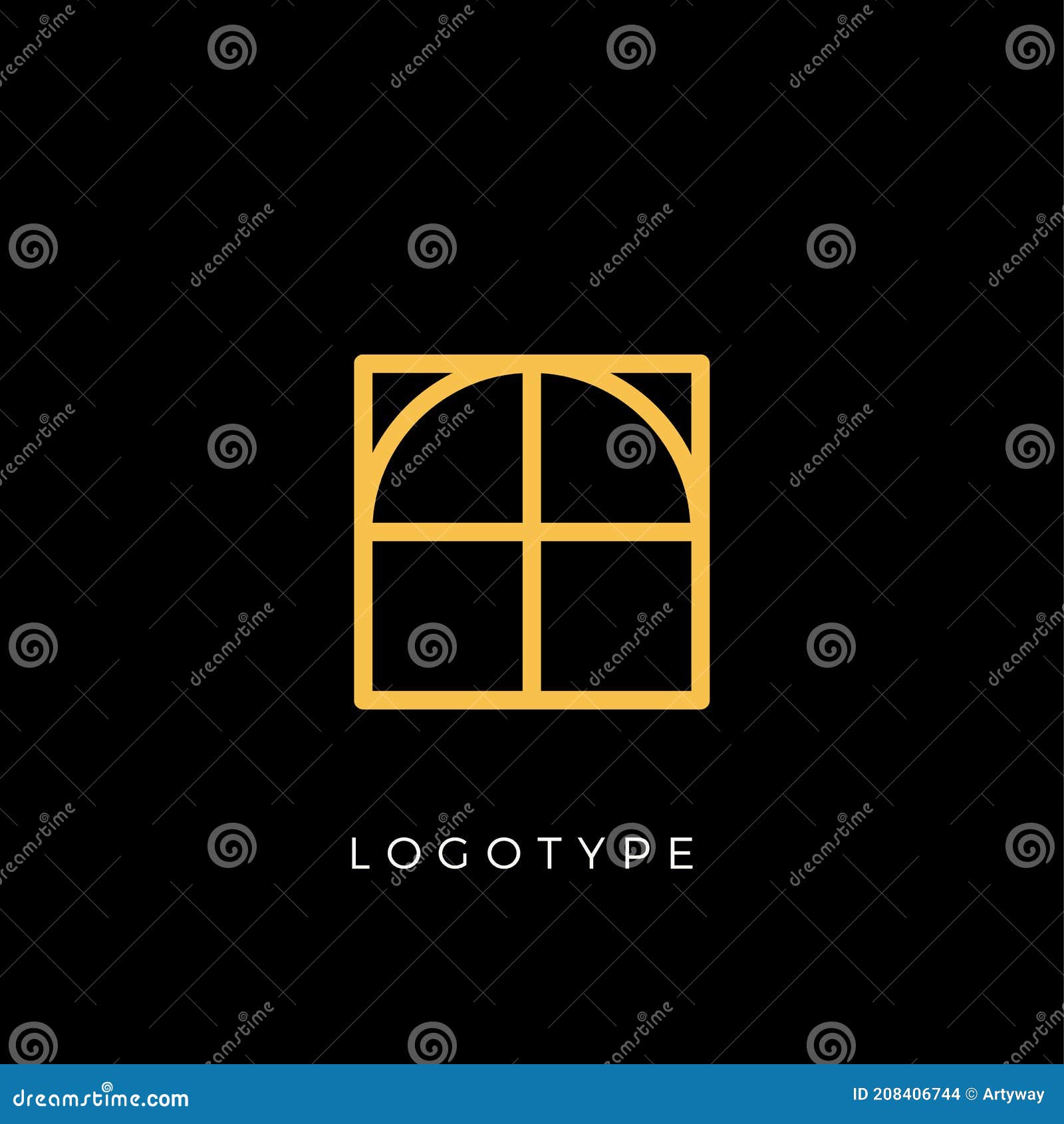 Geometric Shape Letter N, Line Monogram, Decorative Logo Concept ...