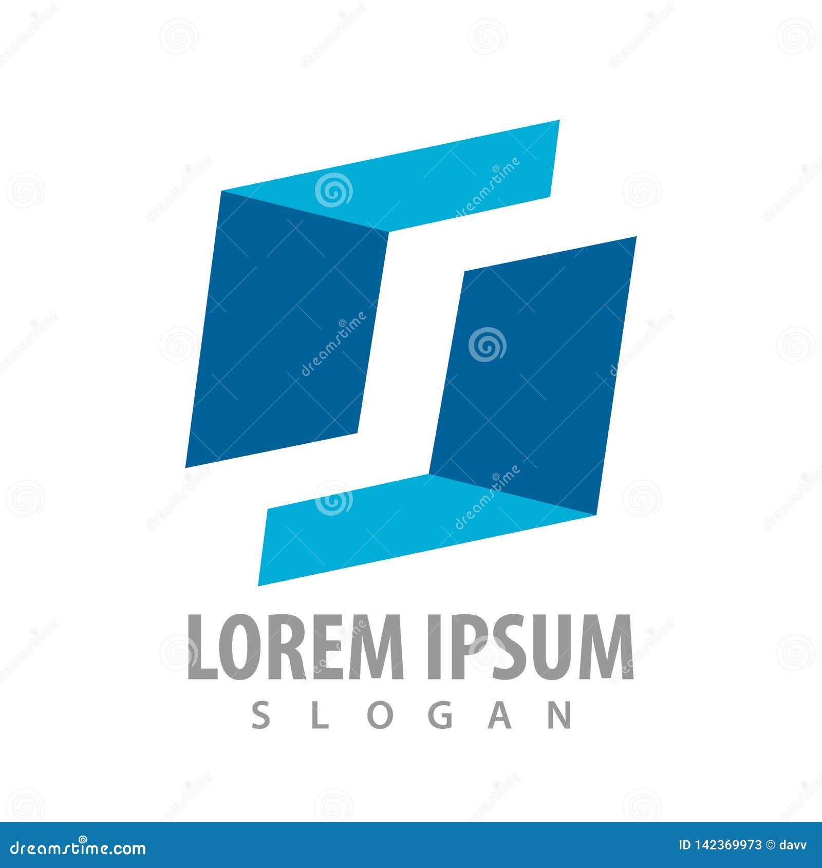 Geometric Shape Letter S Concept Design. Symbol Graphic Template ...