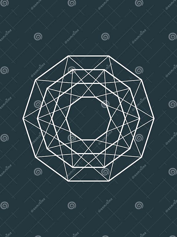 Geometric Shape, Line Design Stock Vector - Illustration of white ...