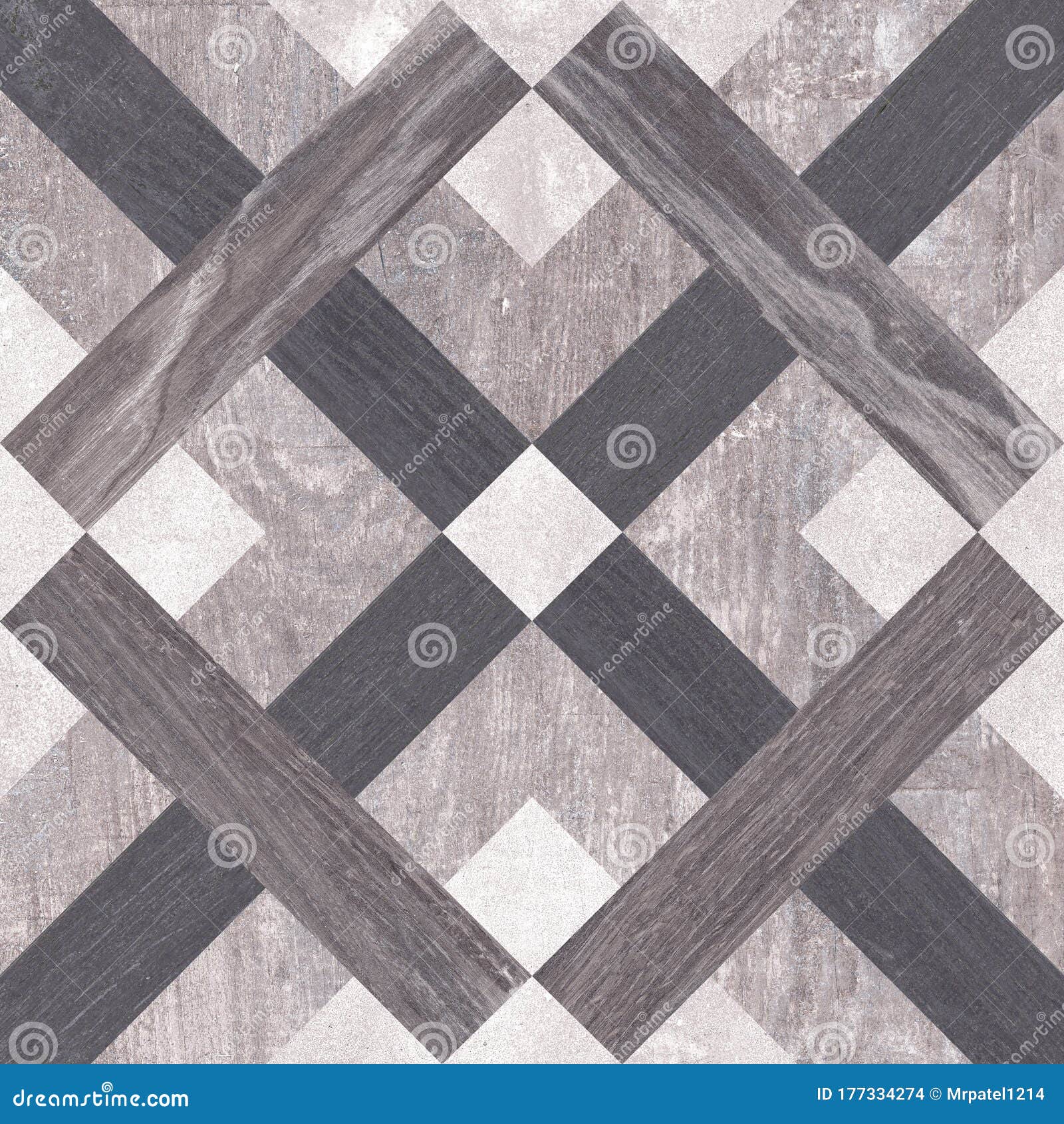 Geometric X Shape Pattern Wooden Decor Floor Tile Stock Photo - Image ...