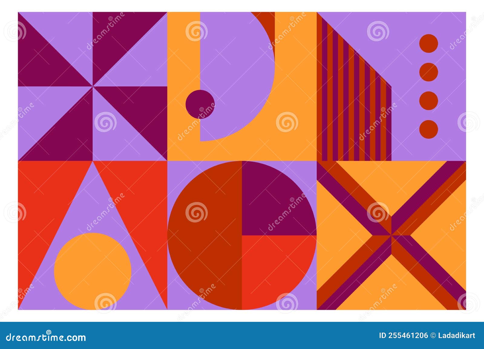 Geometric Shape Print. Modern Style Minimalistic Forms Stock Vector ...