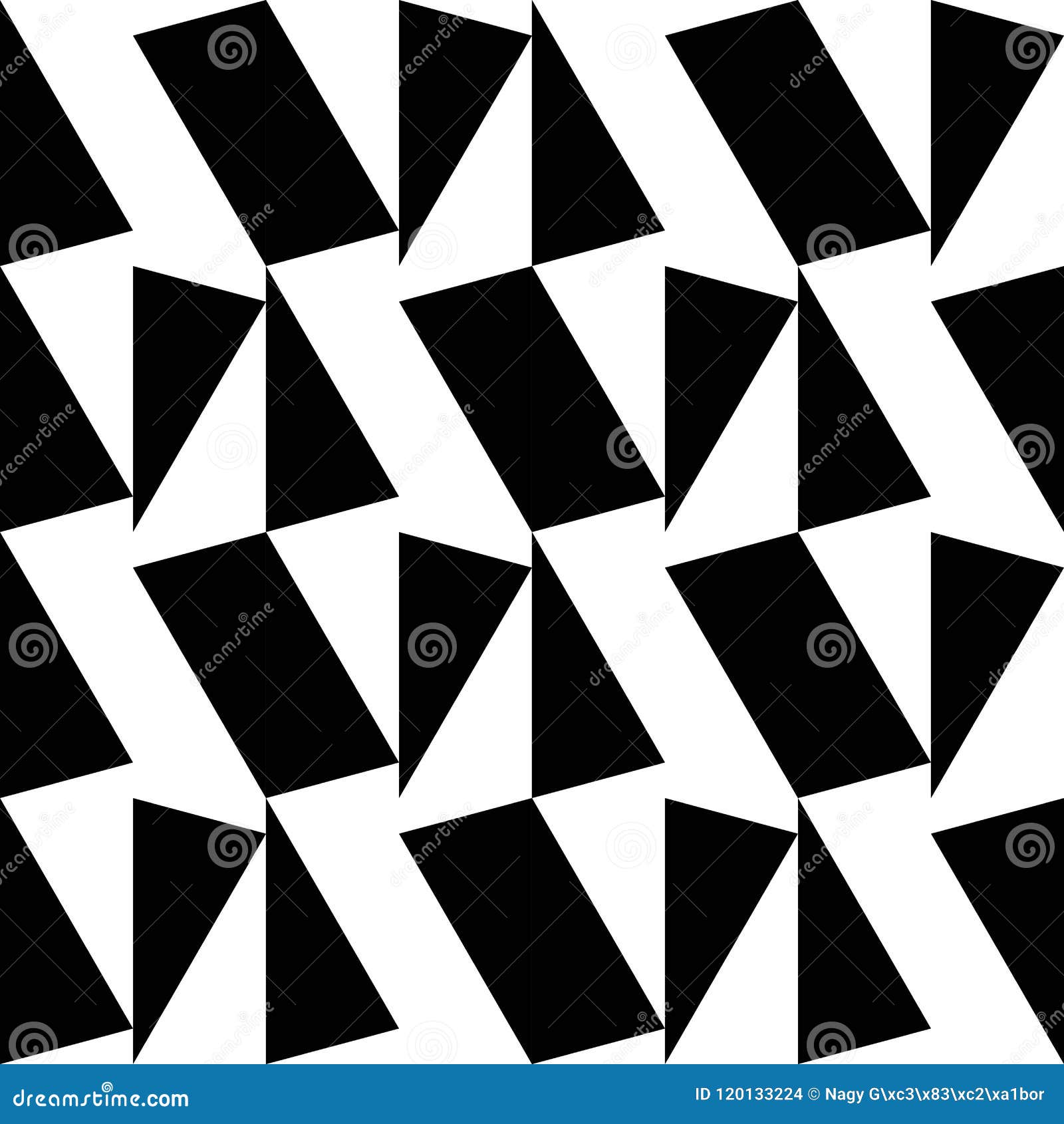 OPTIC ART SEAMLESS VECTOR PATTERN. GEOMETRIC SHAPE TEXTURE. POLYGON ...