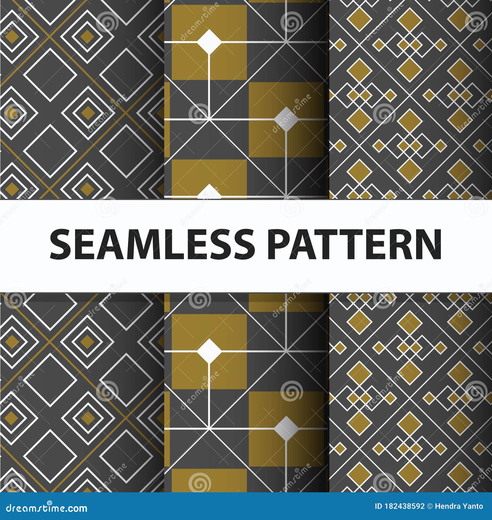 Geometric Shape Square Gold Pattern Stock Vector - Illustration of ...