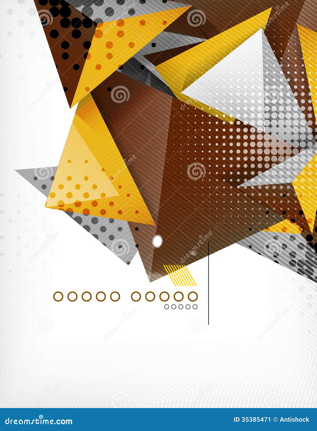 Geometric Shape Triangle Abstract Background Stock Vector ...