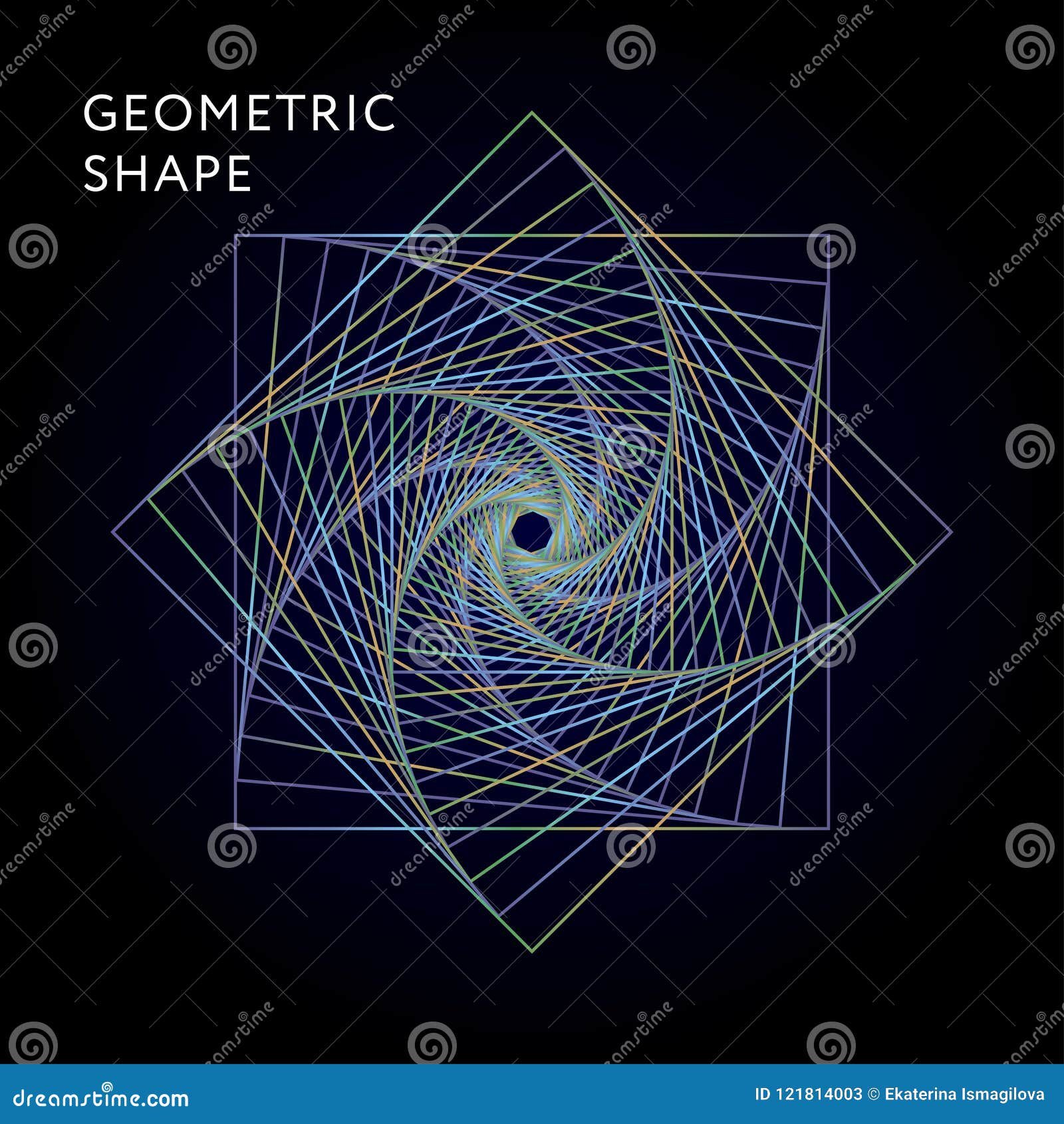 Geometric Shape Vector Graphic Illustration Gradient Stock Illustration ...