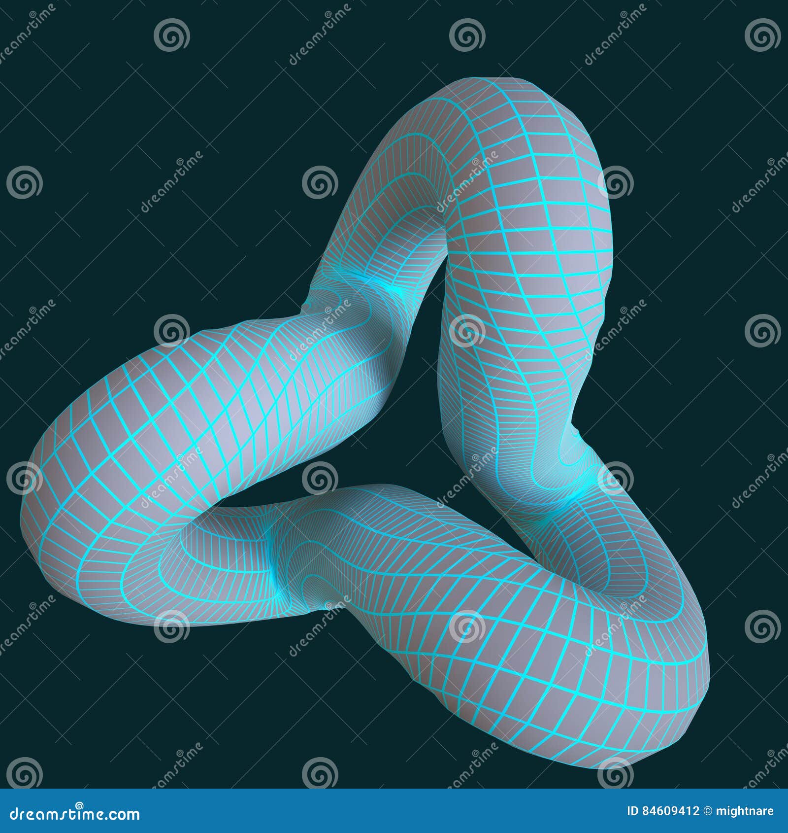 Geometric shape wireframe stock illustration. Illustration of polygonal ...